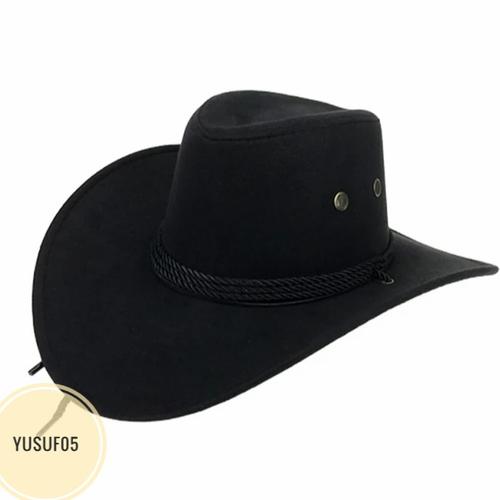 Jual topi cowboy hitam import topi pantai koboi tambang - Jakarta Barat ...