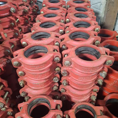 Jual flexible coupling grooved pipe joint.clamp coupling pipa 21/2" 65a ...