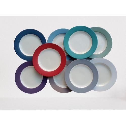 Jual BELLE.HOMESTORE RIM PLATE WARNA WARNI COLOUR 27.5cm - clay - Kab ...