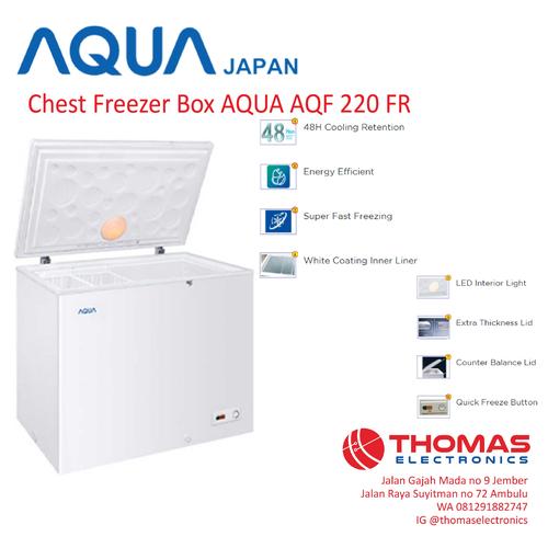 Jual Chest Freezer Box AQUA AQF 220 FR LEMARI PEMBEKU AQUA 220FR ...