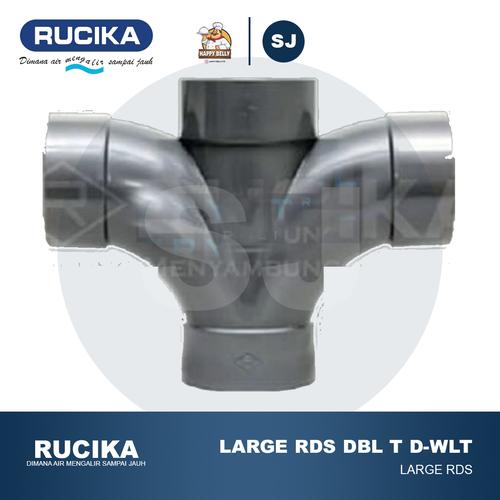 Jual Fitting PVC Rucika Large Radius Double Tee (D-WLT) 3" x 2" inch - Kota Medan - SJ WARNA ...