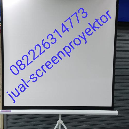 Jual jual screen projector tripod 60"inc 150cm layar standing - Jakarta ...