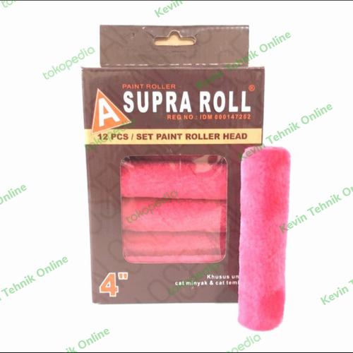 Jual Bulu Roll Kuas Cat 4 inch SUPRA, Refill Bulu Roll Cat, Roll SUPRA ...