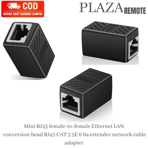 Jual connector head RJ45 extender network cable adapter LAN internet ...