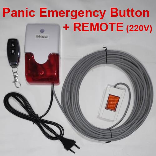Jual Panic Emergency Button ALBox Alarm Set hospital disabled + REMOTE ...