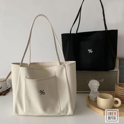 Jual Tas Tote Bag Canvas PERSEN unisex wanita kekinian kasual fashion ...