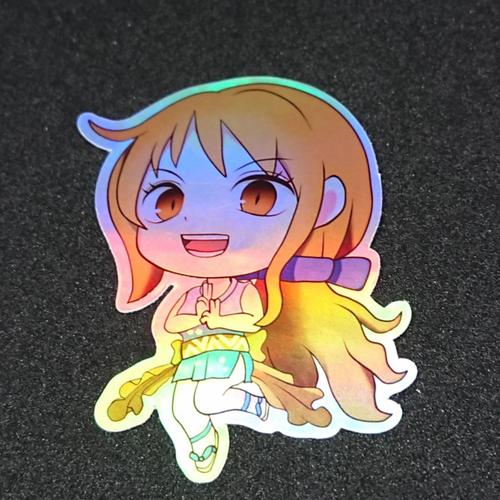 Jual Stiker Hologram Anime One Piece Nami - Sticker Anime One Piece ...