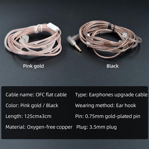 Jual Kabel KZ Cable WITH MIC New Generation Dark Copper KZ ZSN Pro X KZ ...