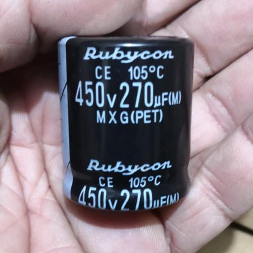 Jual 270uF 450V Rubycon MXG Electrolytic Capacitor - elco 220uF 400V 500V - Kab. Bogor ...