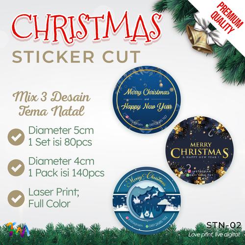 Jual Set Sticker Label Natal | Custom Christmas Sticker | STN-02 ...