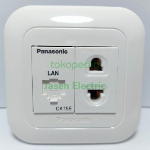 Jual STOP KONTAK + OUTLET LAN CAT5E PANASONIC WIDE SERIES - Kota Palembang - Jasen Electric ...