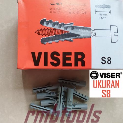 Jual Viser S8 Nylon WAll Plug Tembok Dinding 1 Kotak - Kota Tangerang ...