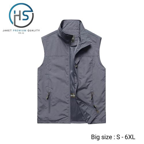 Jual Rompi kantor / vest pria / rompi pria / HS-jaket - Abu-abu, XL ...
