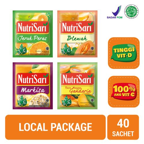 Promo NutriSari 4 Rasa Local Package (40 Sch) - - NutriMart | Tokopedia