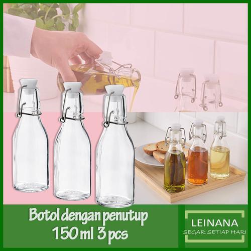 Jual BOTOL KECIL isi 3 BOTOL KACA / botol beling KEDAP UDARA / BOTOL ...