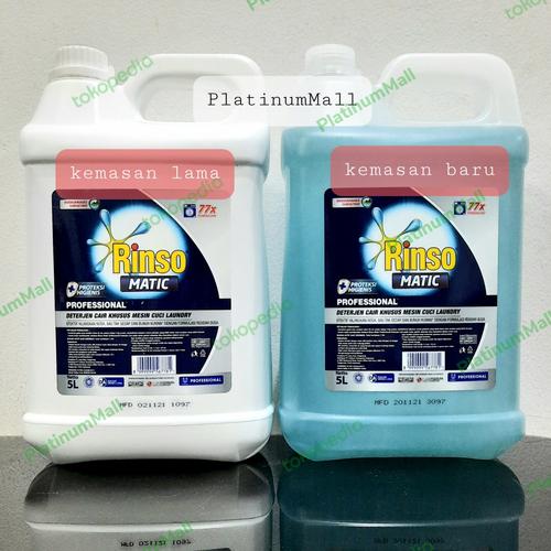 Jual rinso matic professional detergen deterjen cair laundry kiloan 5L ...