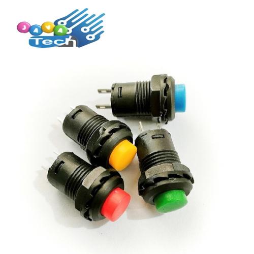 Jual Saklar Push ON - Release OFF Momentary Switch Push Button 2 Kaki ...
