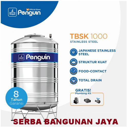 Jual PENGUIN TBSK 1000 Ltr STAINLESS STEEL WATER TANK / TOREN TANGKI ...
