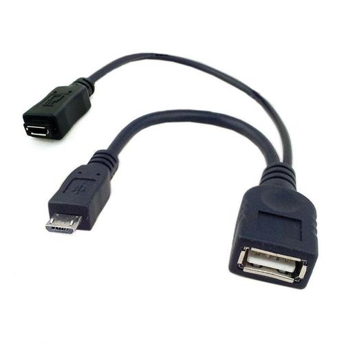 Jual Adapter Colokan Kabel Konektor Penghubung HP Dual Micro USB 20 CM ...