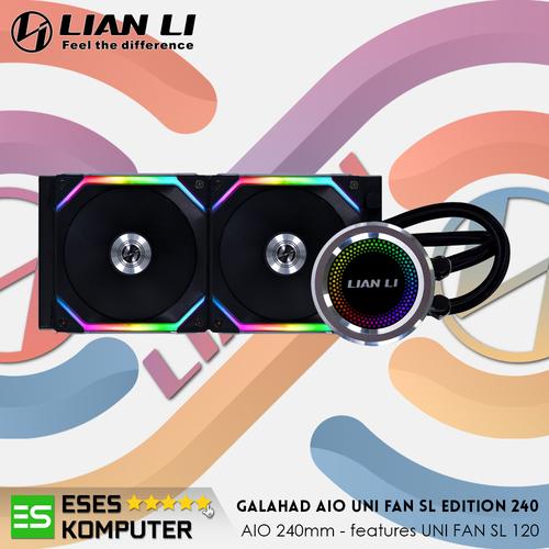 Promo LIAN LI Galahad AIO UNI FAN SL Edition 240 BLACK | AIO 240MM ARGB ...