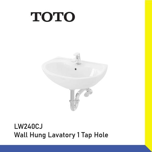 Jual LW240CJ Wall Hung Lavatory 1 Tap Hole + TX109LD Single Lever ...