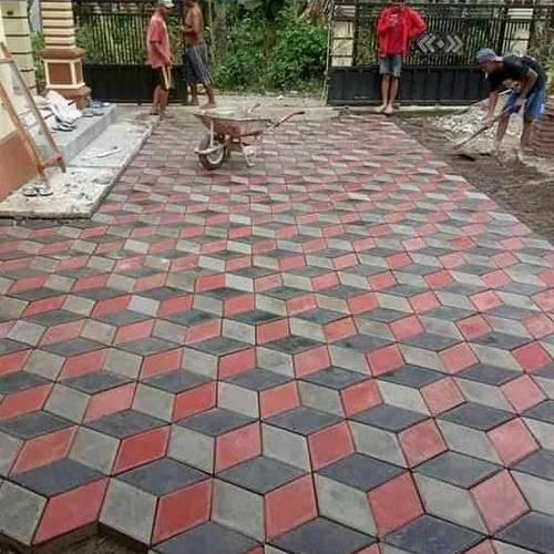 Jual Paving block Conblock tiga berlian Hidrolik paving tiga dimens SNI ...