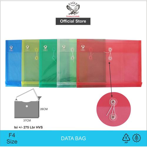 Jual EAGLE FILES Data Bag Folder Horizontal / Map Plastik Tali F4 ...