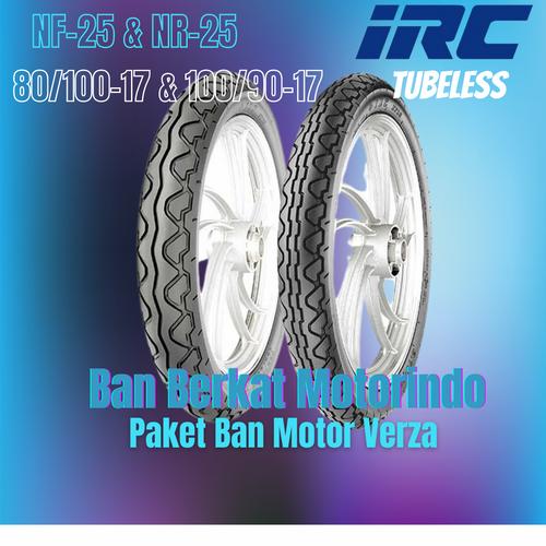 Jual Paket Ban Motor Honda Verza / IRC NF25 80/100-17 NR25 100/90-17 TL ...