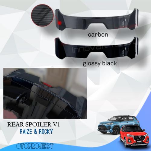 Jual REAR SPOILER MOBIL RAIZE / ROCKY - Carbon - Jakarta Pusat ...