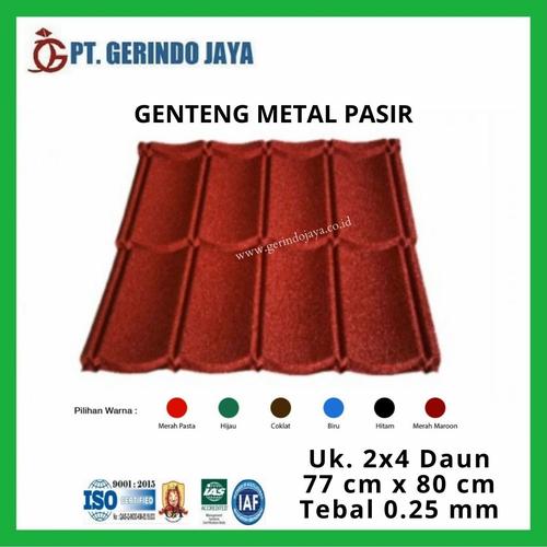 Jual genteng metal pasir 2x4 - merah maroon - Jakarta Barat - Gerindo ...