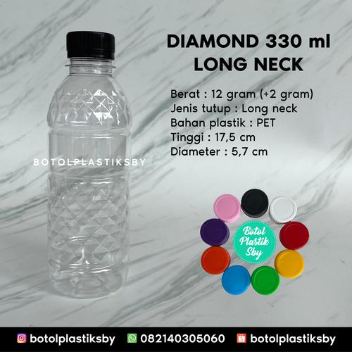 Jual Botol Diamond Long Neck 330 ml Sinom Jamu Plastik - Hitam - Kab ...