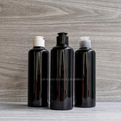Jual botol plastik 250ml pet hitam tutup flip top jamur tebal - flip ...