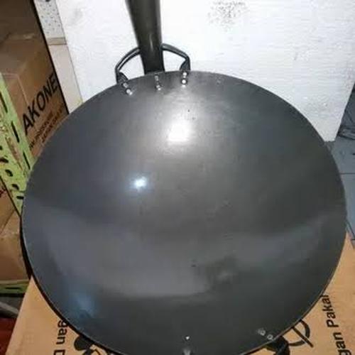 Jual wajan baja 48 cm / wajan nasi goreng / wajan gagang / chinese wok ...