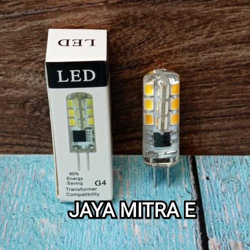 Jual Lampu Halogen Kacang LED 3W watt 220V 12V G4 Kaki Tusuk Bohlam ...