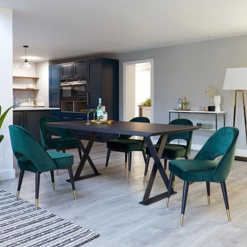 Jual set meja makan informa / meja makan kaki besi / meja makan ...