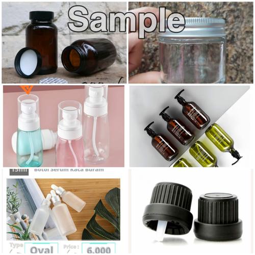 Jual sample botol kosmetik sampel Botol skincare contoh botol segala ...