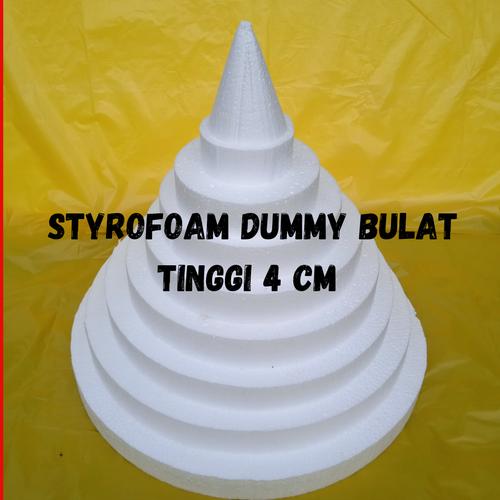Jual styrofoam bulat tebal 4 cm / styrofoam dummy 5- 40 cm - diameter ...