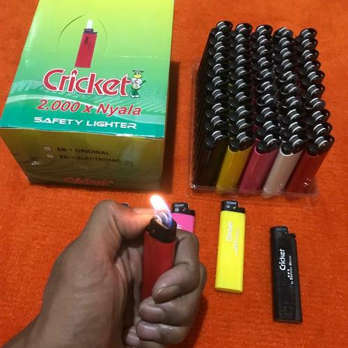 Jual Korek Api Gas | Cricket SNI Original | 1 box : 50 pcs - Kab ...