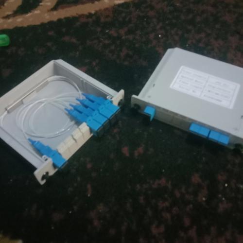 Jual passive Splitter box 1:4 SC UPC/Box Spliter 1:4 SC UPC fiber Optic ...