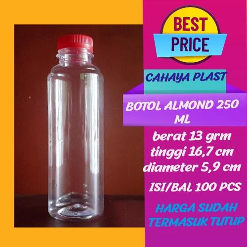 Jual Botol Plastik 250 Ml-Botol Almond 250 Ml-KHUSUS JNE DAN SICEPAT ...