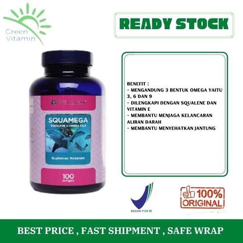 Promo WELLNESS Squamega Squalene 369 Omega 3 6 9 Complete EFA 100 ...