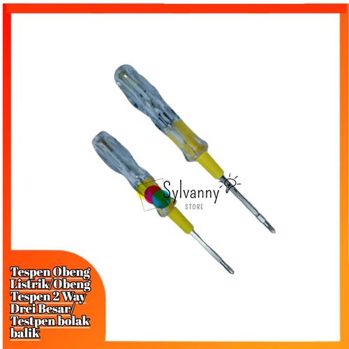 Jual Tespen Obeng Listrik/Obeng Tespen 2 Way Drei Besar/Testpen bolak ...