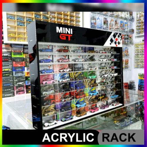 Jual Rak Mini GT Standart Bahan Acrylic/Akrilik Skala 1:64 Box In Isi ...