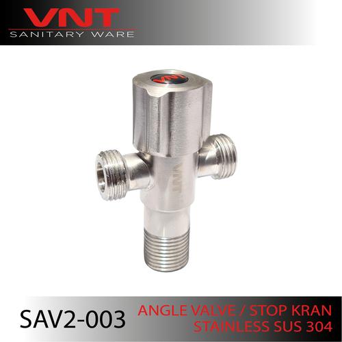 Jual VNT Stop Kran Stainless Double Angle Valve Keran T Shower Lubang 2 ...