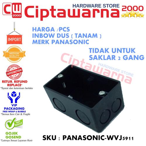 Jual Panasonic Inbow Dus Doos Mangkok tanam saklar Model Persegi WVJ ...