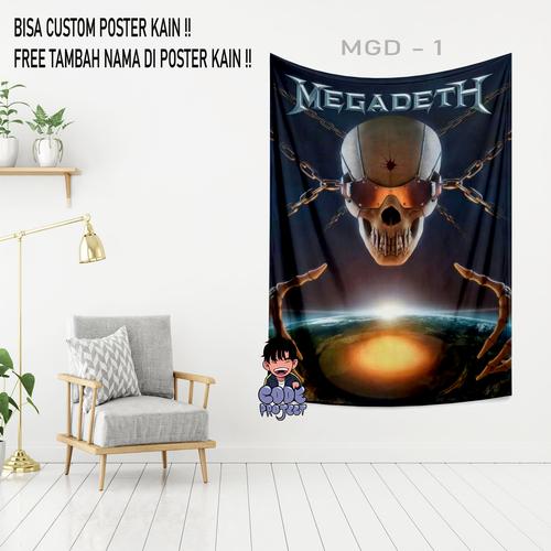 Jual POSTER KAIN MEGADETH - hiasan dinding megadeth - custom poster ...