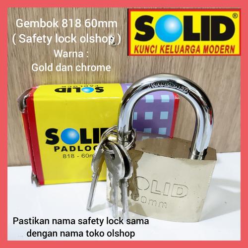 Jual Padlock / Gembok SOLID 818 60mm - Chrome - Jakarta Barat ...