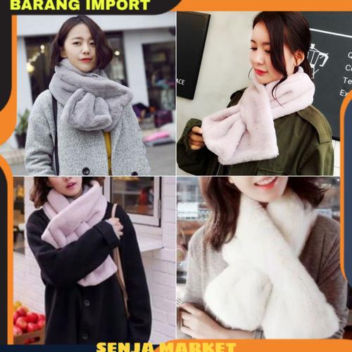 Jual SYAL SHAL SCARF WINTER MUSIM DINGIN SALJU TEBAL HANGAT IMPORT ...