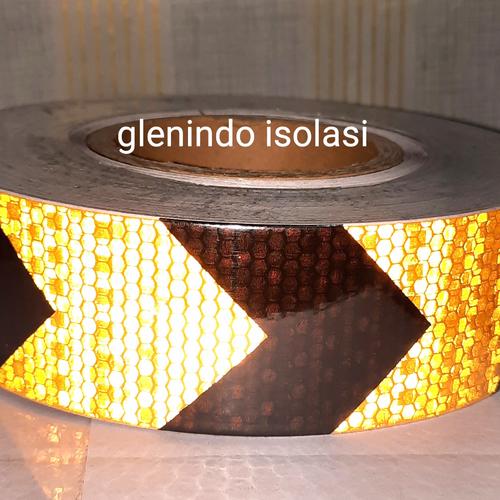 Jual Scotlite Reflektor panah safety/sticker police line arrow kuning ...