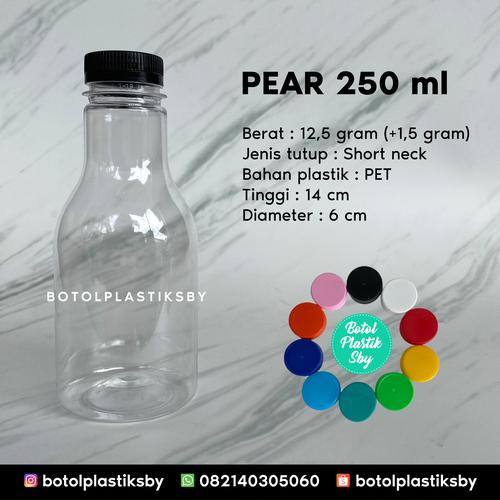 Jual Botol Pear 250 ml Plastik - Hitam - Kab. Sidoarjo - Botol Plastik ...